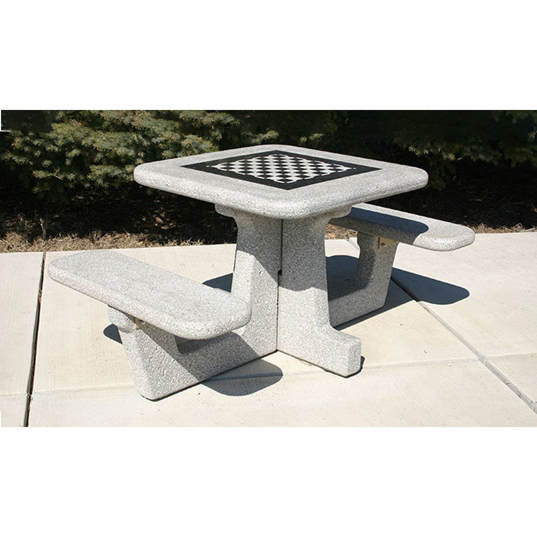 Square Chess Table (T6205) — Outdoor Workout Supply