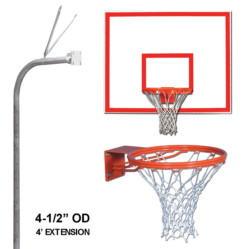 Douglas® Gooseneck 4.5 RST Basketball System — Outdoor Workout Supply