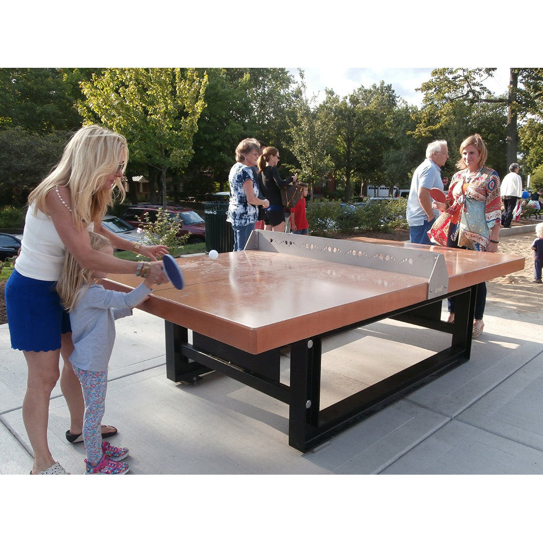 Concrete & Steel Ping Pong Table — Outdoor Workout Supply