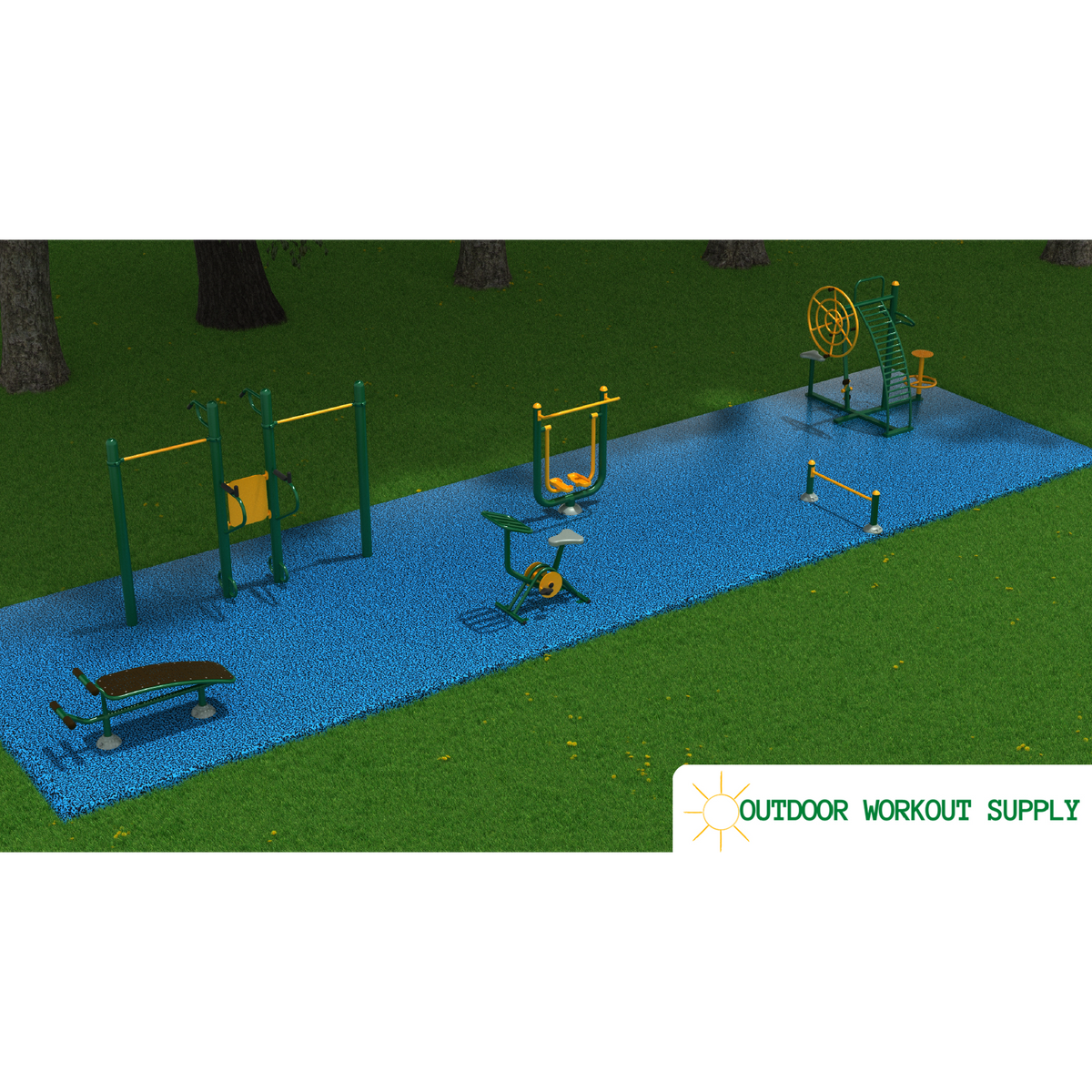 OWS Small Outdoor Fitness Equipment Package — Outdoor Workout Supply