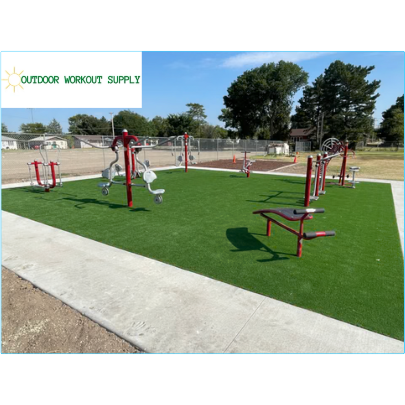 OWS Small Outdoor Fitness Equipment Package — Outdoor Workout Supply