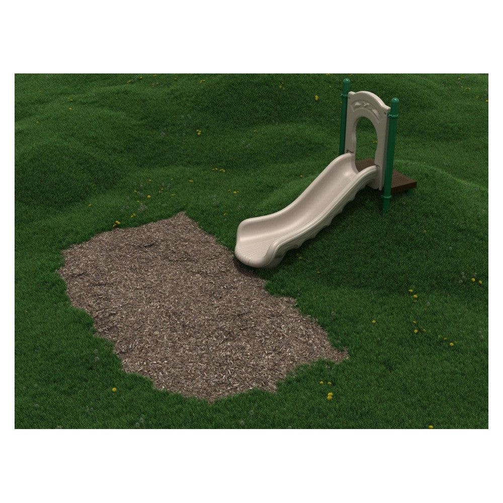 Playground Equipment 3 Foot Single Straight Embankment Slide — Outdoor ...