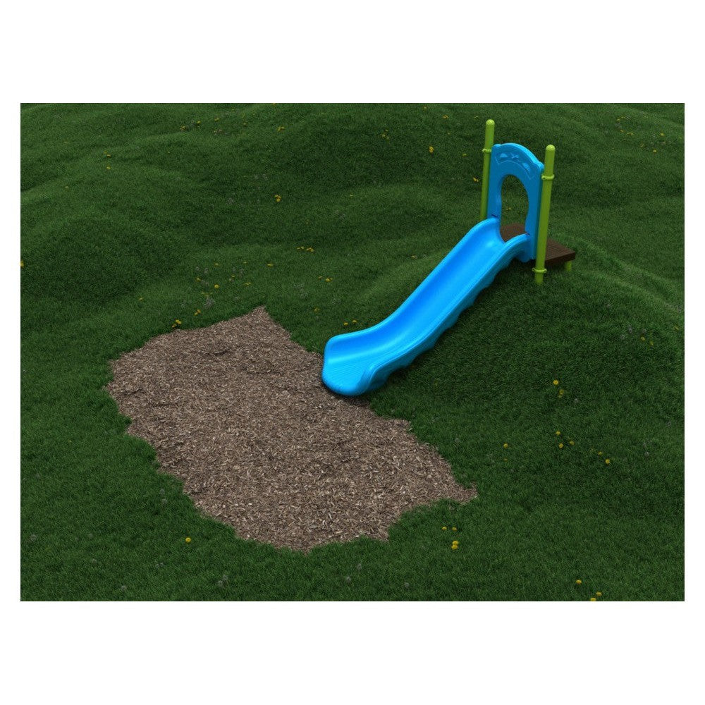 Playground Equipment 4 Foot Single Straight Embankment Slide — Outdoor ...