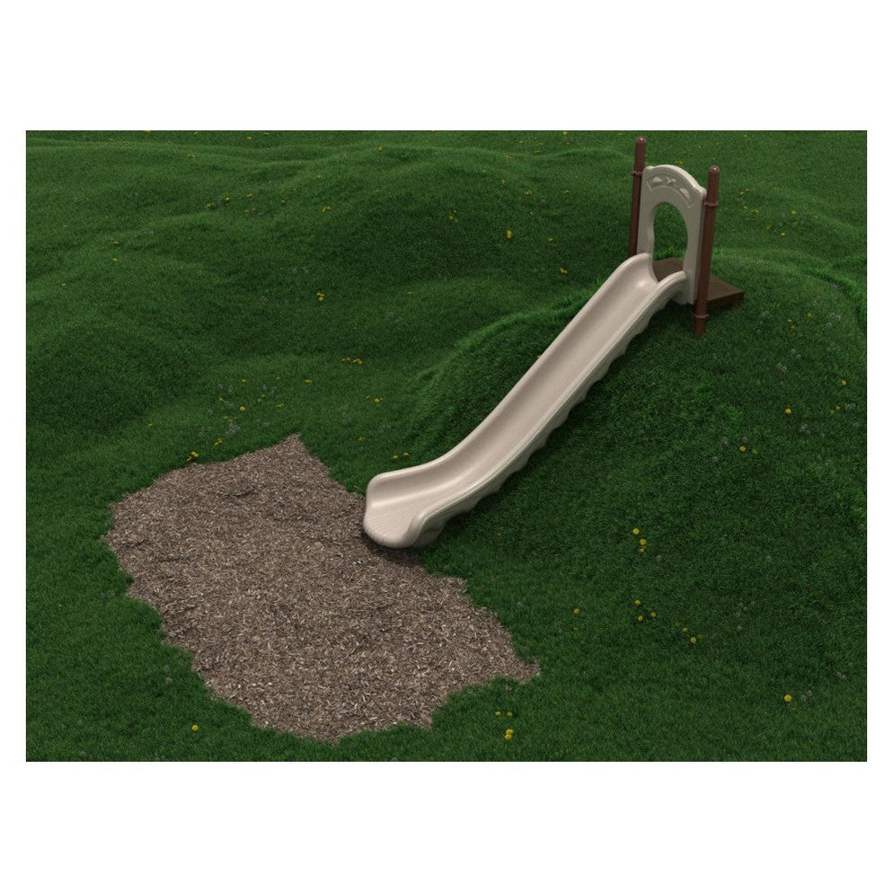 Playground Equipment 6 Foot Single Straight Embankment Slide — Outdoor ...