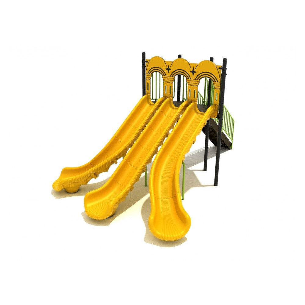 Playground Equipment 6 Foot Triple Sectional Split Slide — Outdoor ...