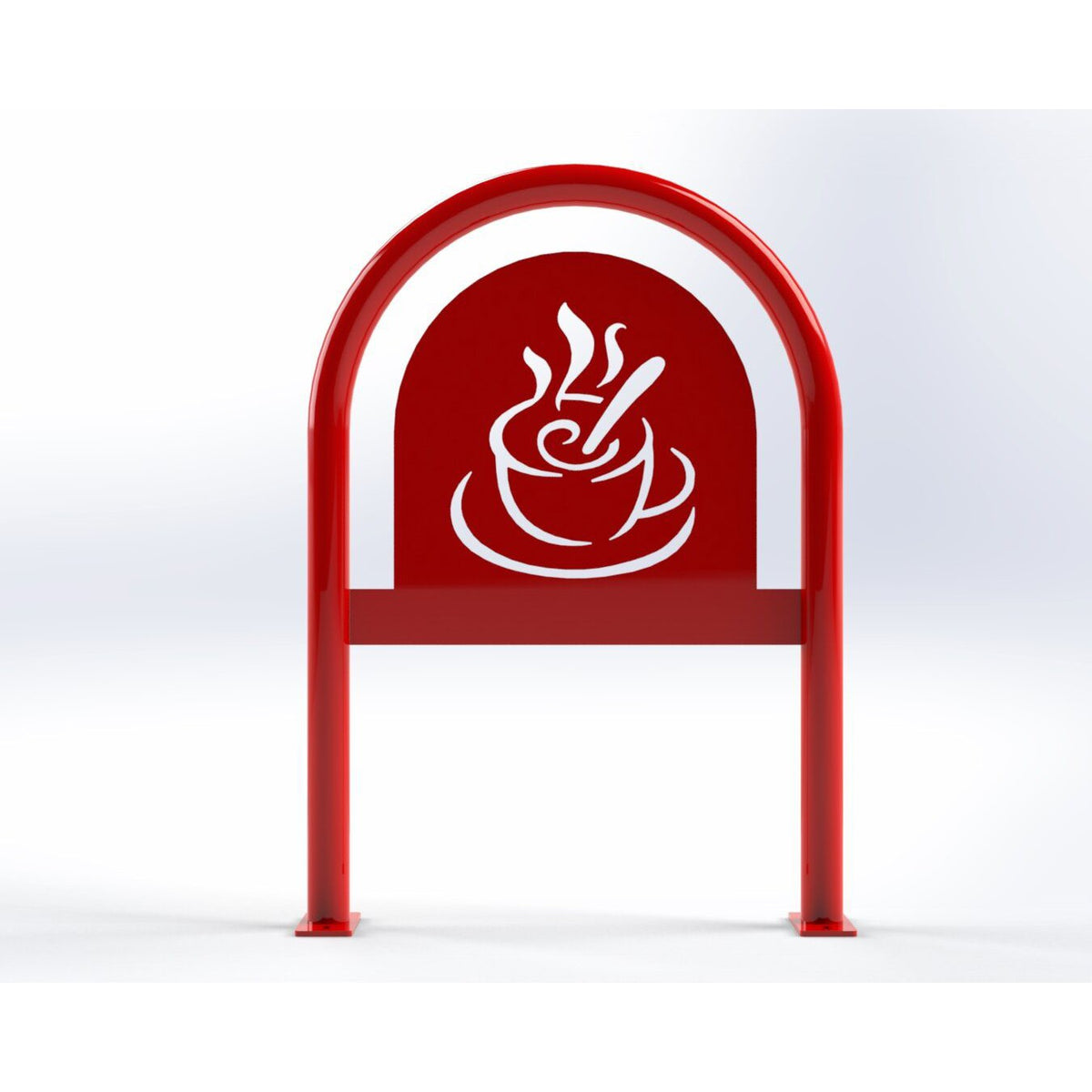 Parkitect Radius Rack w/ Logo Insert — Outdoor Workout Supply