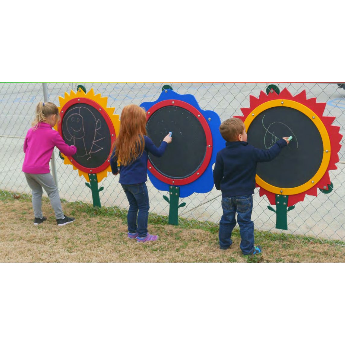 Infinity Playgrounds- Chalk Board Flowers — Outdoor Workout Supply