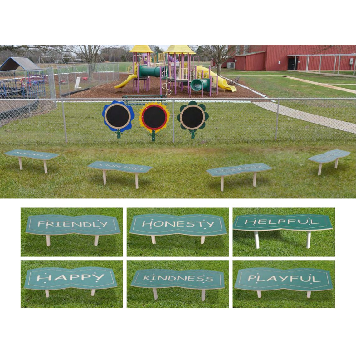 Infinity Playgrounds- Benches — Outdoor Workout Supply