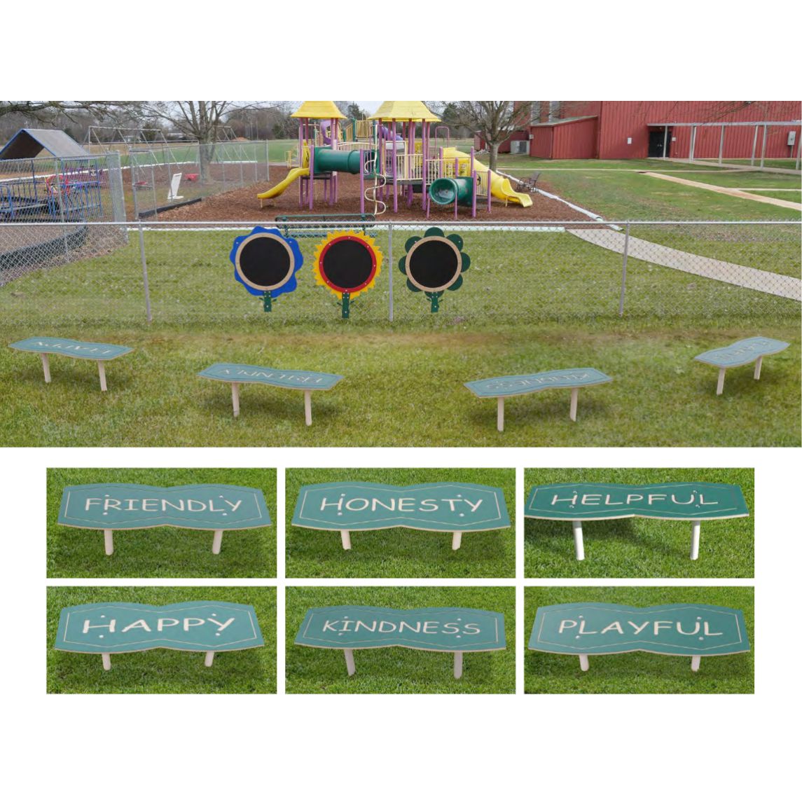 Infinity Playgrounds- Benches — Outdoor Workout Supply