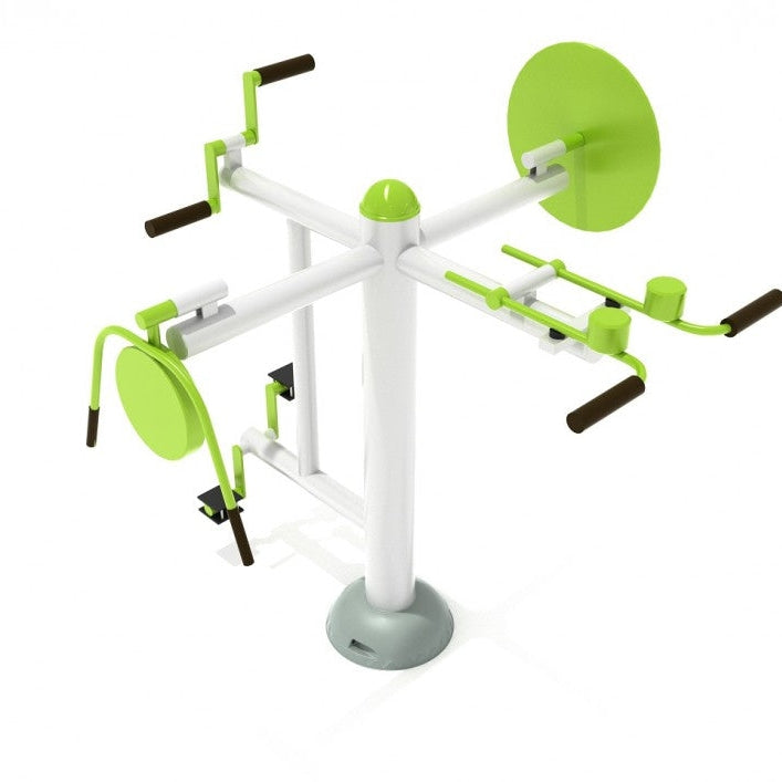 Playground Fitness Accessible Quadruple Gym Station — Outdoor Workout ...