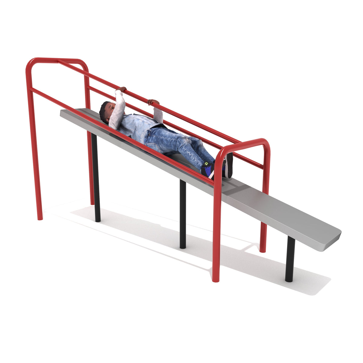 Kid's Gym Tilted Pull Slider — Outdoor Workout Supply