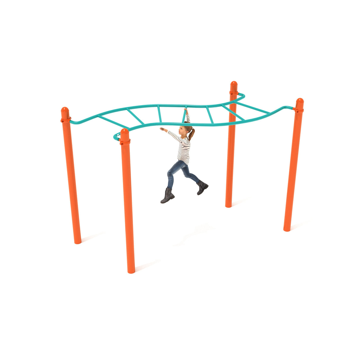 Kid's Gym Wavy Overhead Scaling Ladder — Outdoor Workout Supply
