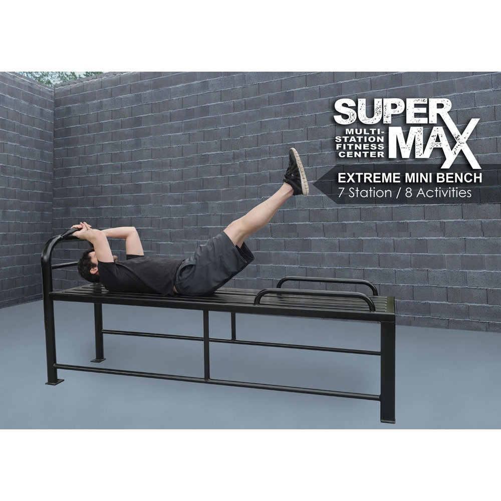 SuperMAX Extreme Mini Bench 7 Station — Outdoor Workout Supply
