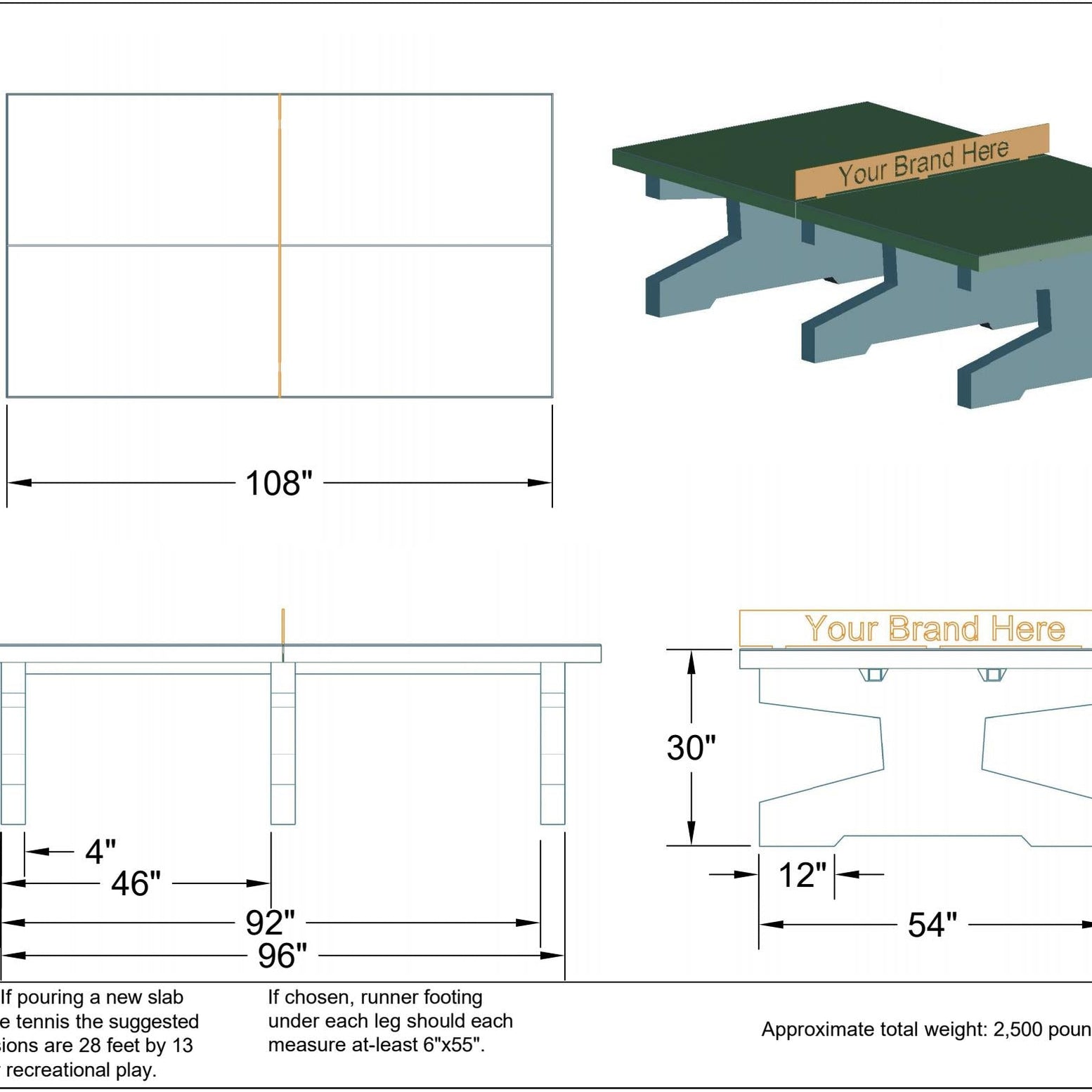 Stone Age Concrete Table Tennis- Uptown Outdoor Ping Pong Table ...