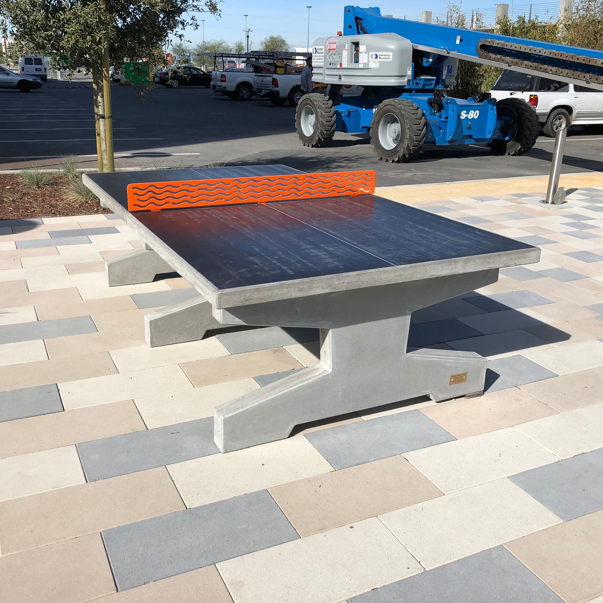 Stone Age Concrete Table Tennis- Uptown Outdoor Ping Pong Table ...