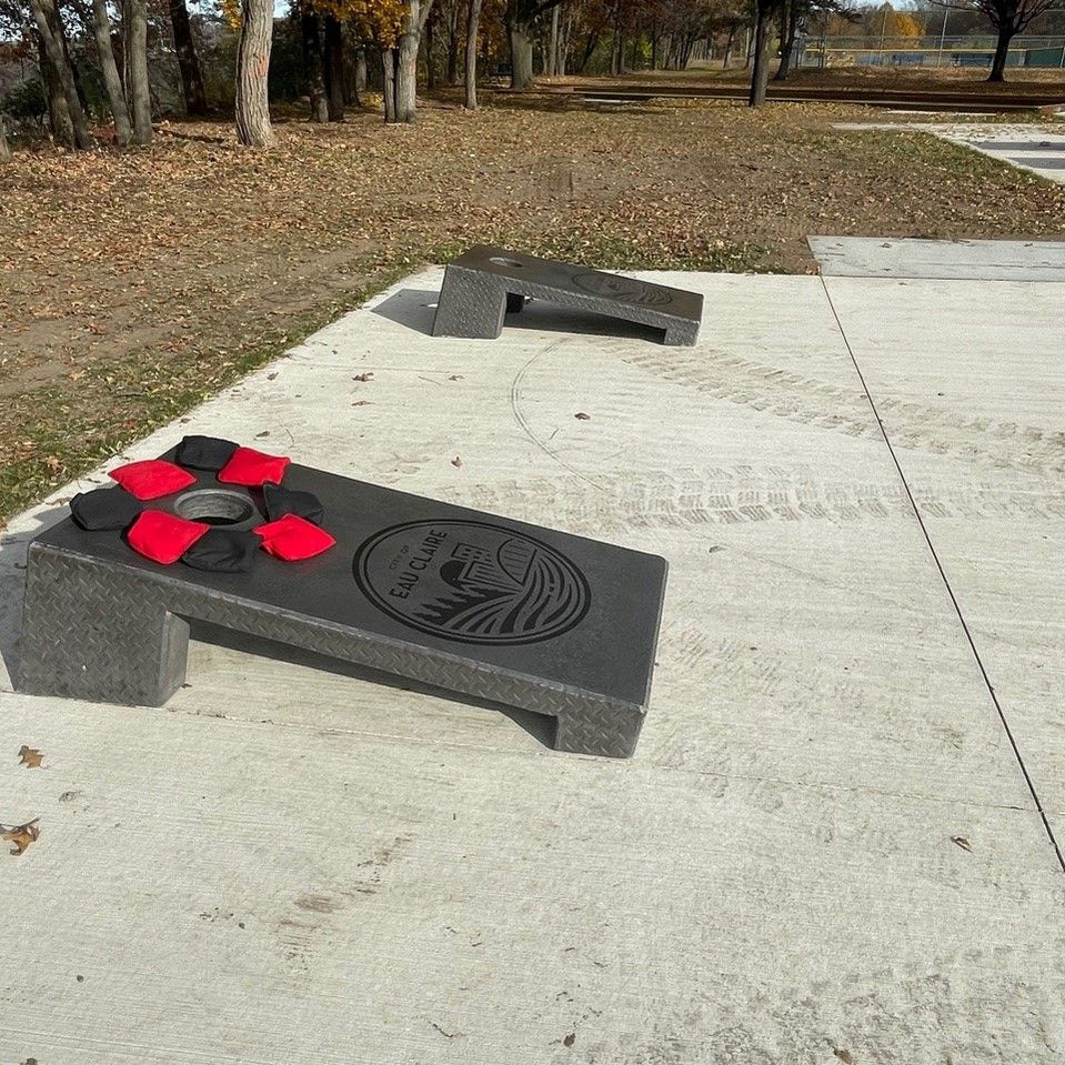 Stone Age Set of Concrete Corn Hole Boards (Set of Two) — Outdoor ...