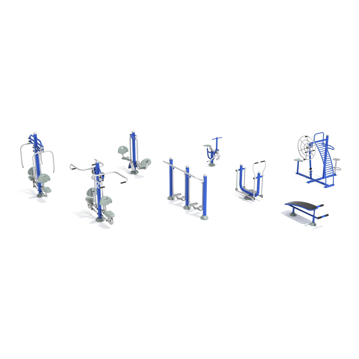 Playground Fitness No Shortcuts Outdoor Fitness Equipment Package ...