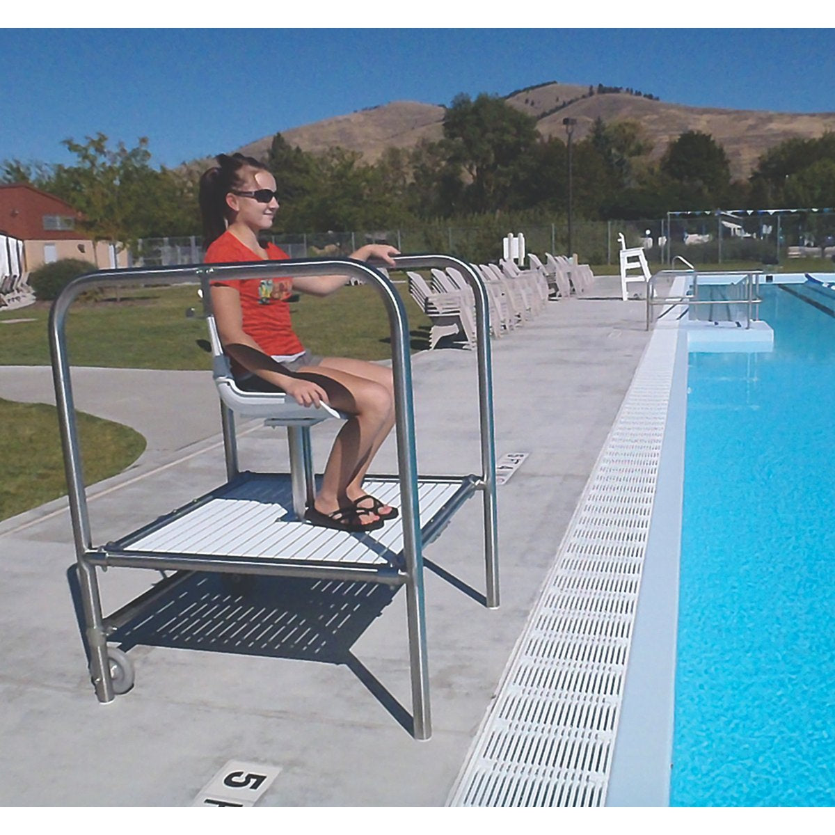 Spectrum Aquatics- Torrey II Lifeguard Platform — Outdoor Workout Supply
