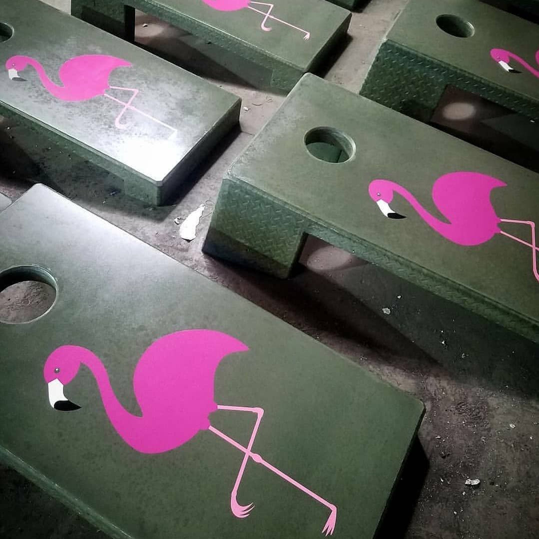 Stone Age Set of Concrete Corn Hole Boards (Set of Two) — Outdoor ...