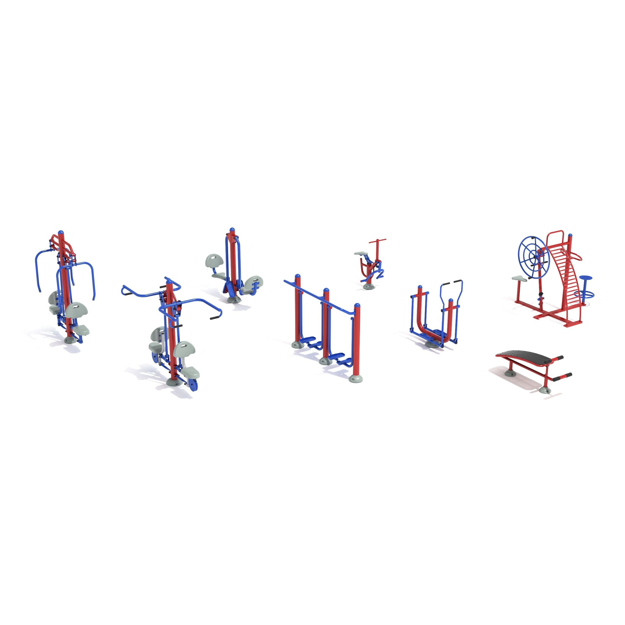 Playground Fitness No Shortcuts Outdoor Fitness Equipment Package ...